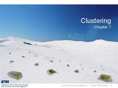 clustering chapter 7 ad hoc and sensor networks