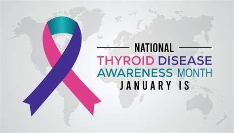 Illustration On The Theme Of National Thyroid Disease Awareness Month