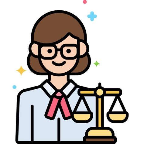 Female Law Lawyer Professions Icon