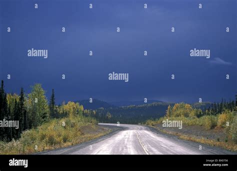 Alaska Highway Autumn Canada North America America Scenery Landscape