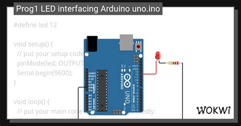 Prog1 Led Interfacing Arduino O Wokwi Esp32 Stm32 Arduino Simulator