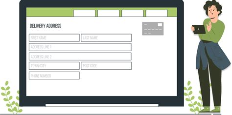 Delivery Address Woman Figma