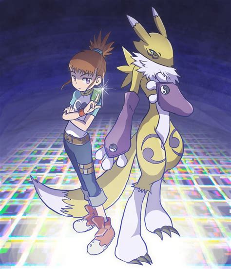 Renamon And Makino Ruki Digimon And More Drawn By Seras