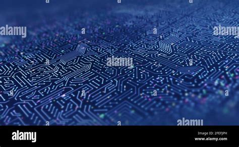 AI Processor Processing Data CPU Circuit Data Flowing Loop Stock Video Footage Alamy