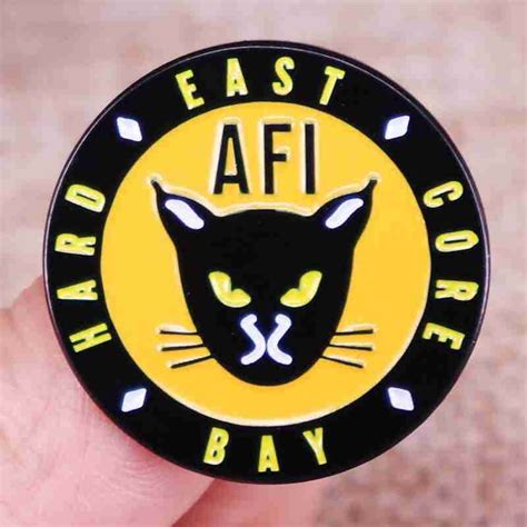 Afi East Bay Hardcore Logo Enamel Pin Distinct Pins