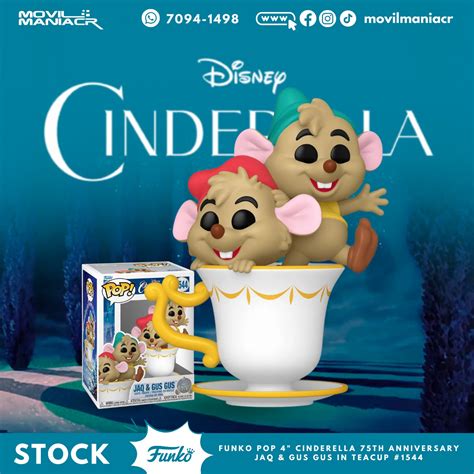 Funko Pop Cinderella 75th Anniversary Jaq And Gus Gus In Teacup 1544
