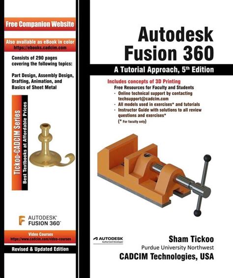 Autodesk Fusion 360 A Tutorial Approach 5th Edition Ebook Sham Tickoo Bol