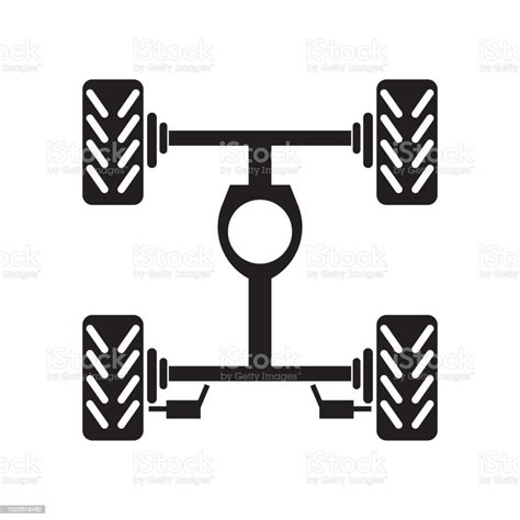 Chassis Icon Vector Sign And Symbol Isolated On White Background