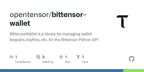 Github Opentensorbittensor Wallet Bittensorwallet Is A Library For