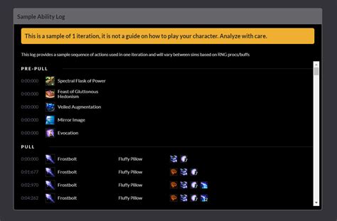 Arcane Mage Sims Use Frostbolt Instead Of Arcane Spells Issue Seriallos Raidbots Issues