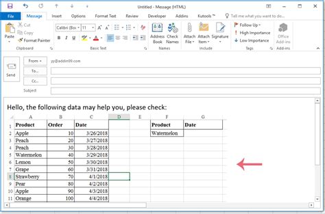 How To Insert A Screenshot Into Message Body Quickly In Outlook