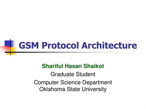 Ppt Gsm Protocol Architecture Powerpoint Presentation Free Download