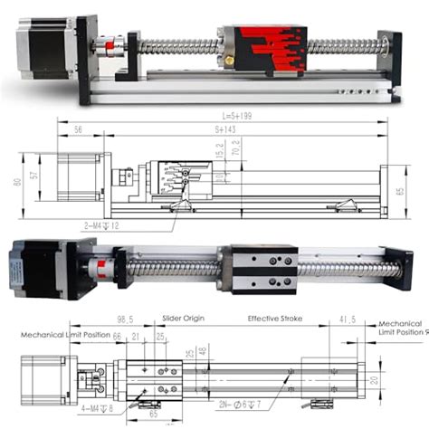 FUYU FSL V Motorized Linear Guide Rail Slide With Nema Stepper Motor Mm Stroke Jar