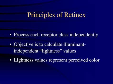 Ppt Retinex Theory Powerpoint Presentation Free Download Id1045593