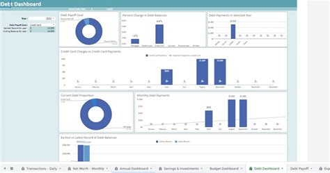 Personal Finance Dashboard Multi Year Google Sheet Personal Finance Budget Net Worth