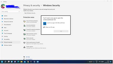 Windows Security Error You Need Another App To Open Windowsdefender