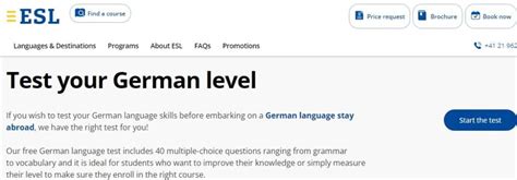 Top 10 German Language Level Test Tools Online Today