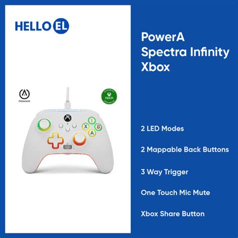 Jual Powera Spectra Infinity Enhanced Wired Controller For Xbox Series X S Putih Kota