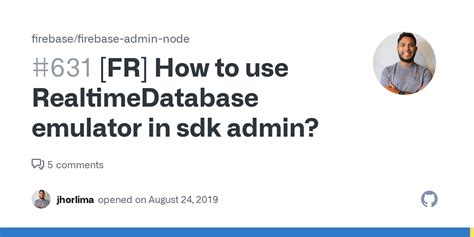 Fr How To Use Realtimedatabase Emulator In Sdk Admin · Issue 631 · Firebasefirebase Admin