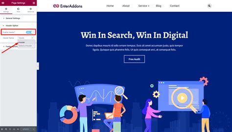 How To Use Header And Footer Builder Module Of Enteraddons Enter Addons