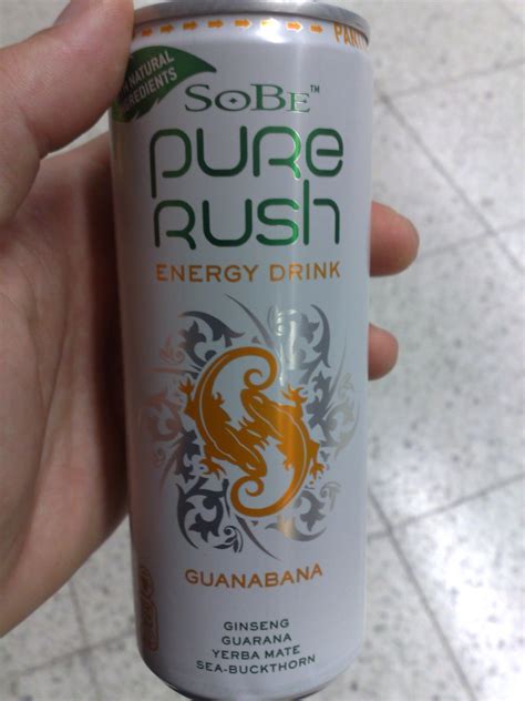 Sobe Pure Rush Energy Drink Taken At 1115 Am On August Flickr