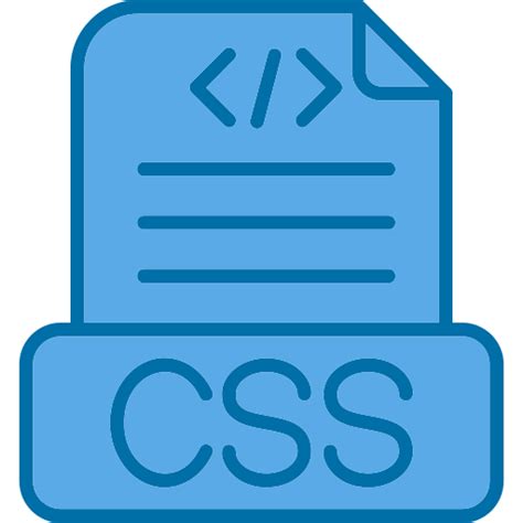 Css File Generic Blue Icon