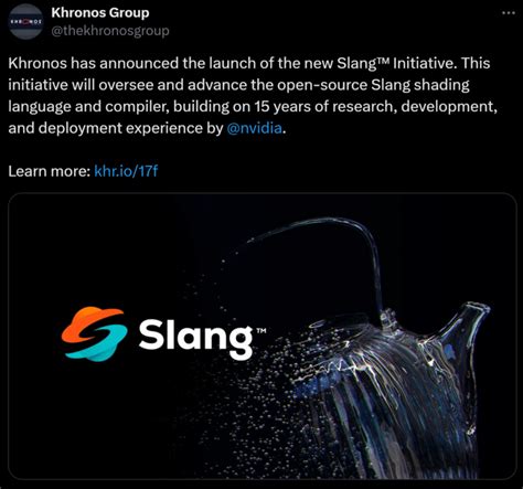 Khronos Group Launch Slang Shader Language