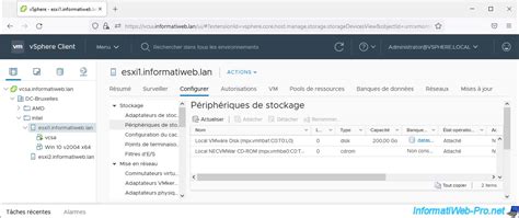 Add A Physical Disk To Your Host On Vmware Vsphere 6 7 Vmware Tutorials Informatiweb Pro