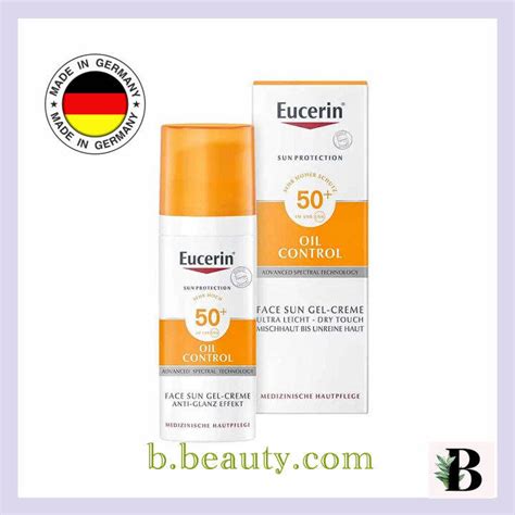 Eucerin Oil Control Dry Touch Oily Acne Prone Skin Spf50 50ml Sunscreen Sunblock Sun Gel Cream