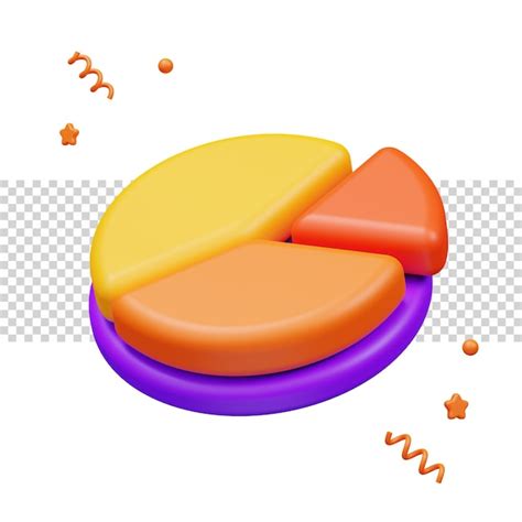 Premium Psd Pie Chart Statistic Diagram Info Report 3d Rendering For Website Or App