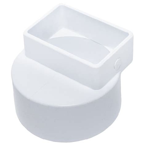 Pvc 4 X 6 X 6 Dwv Downspout Adapter Offset Dsa X Hub The Drainage Products Store