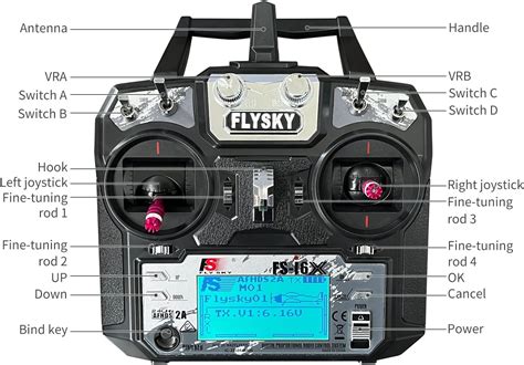 Hawks Work Fs I6x 10 Ch Transmitter 24ghz Rc Controller With Fs Ia6b
