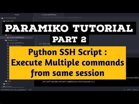 Paramiko Tutorial :Part2 Python SSH Execute multiple commands in same session | Host key policy ...