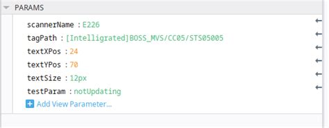 perspective embedded view parameters do not update ignition