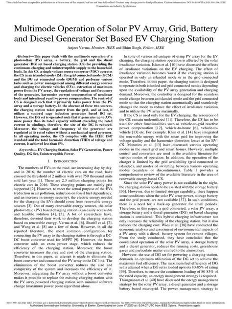 multimode operation of solar pv array grid battery and diesel