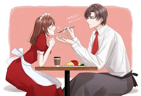 Safebooru 1boy 1girl Absurdres Apron Artem Wing Tears Of Themis