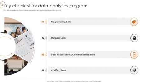 Key Checklist For Data Analytics Program Slide Team
