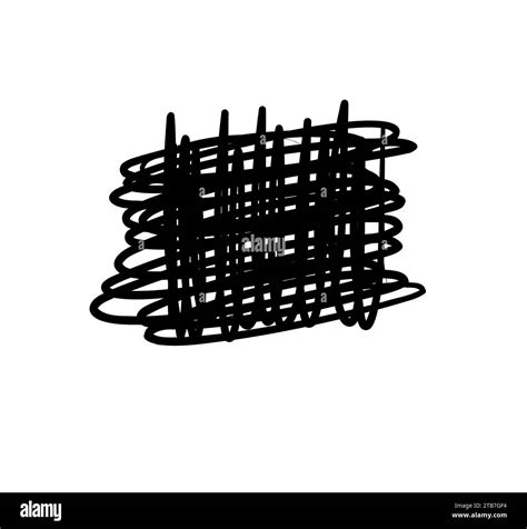 Scribble Pen Strokes Doodle Pencil Scratch Vector Freehand Shapes