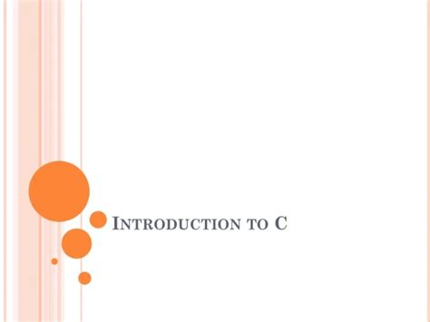 PPT Introduction To C Programming PowerPoint Presentation Free Download ID