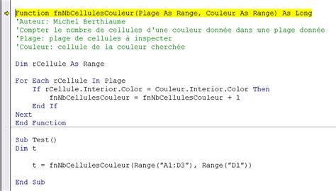 VBA Pour Excel Introduction