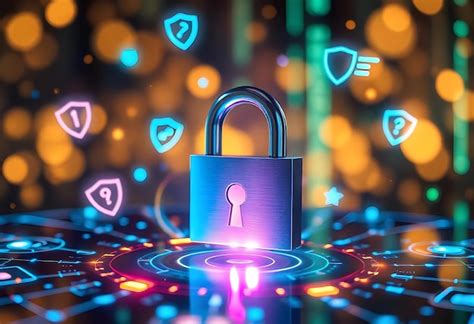 Abstract Internet Cyber Security Conceptgenerative Ai Premium Ai