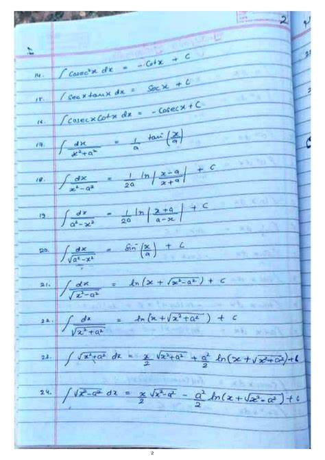 SOLUTION Indefinite Integration Complete Notes Jee Main Studypool