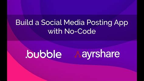Ayrshare On Linkedin Build A Social Media Posting App With No Code And Ayrshare