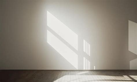 제품 프리젠테이션을 위한 추상 스튜디오 배경 창 그림자가 있는 빈 방 배경이 흐릿한 디스플레이 제품 모형 복사 공간 프리미엄 Ai 생성 이미지