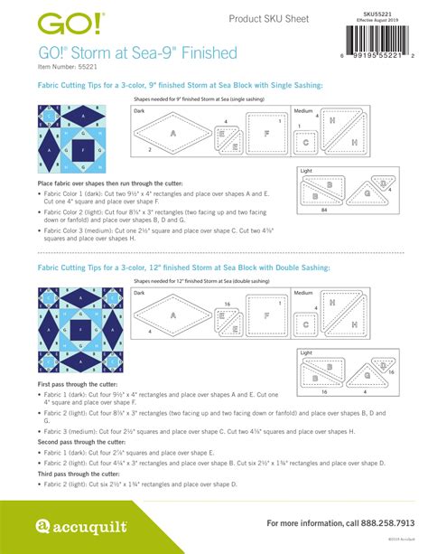 Storm At Sea 9 Quilt Pattern Download Printable Pdf Templateroller
