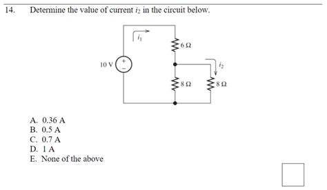 4 determine the value of current i2 in the circuit