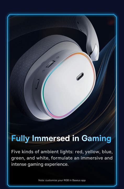 Baseus Gh02 Gaming Wireless Headphone With Mic Over Ear Headphones