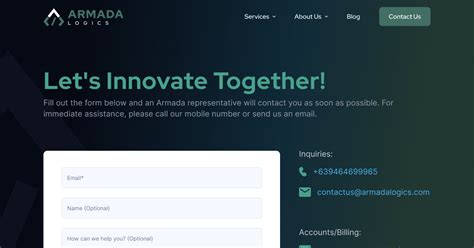 Contact Armada Logics Software Development Solutions