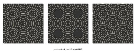 Set Trendy Minimalist Seamless Pattern Abstract Stock Vector Royalty Free 1990755446