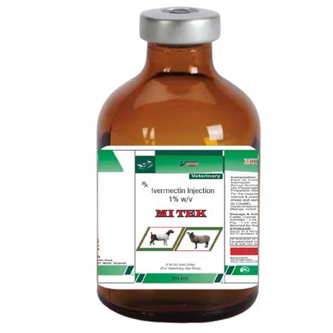 Mi Tek Ivermectin 1 Injection Veterinary 100 Ml At Rs 71vial In Rajkot